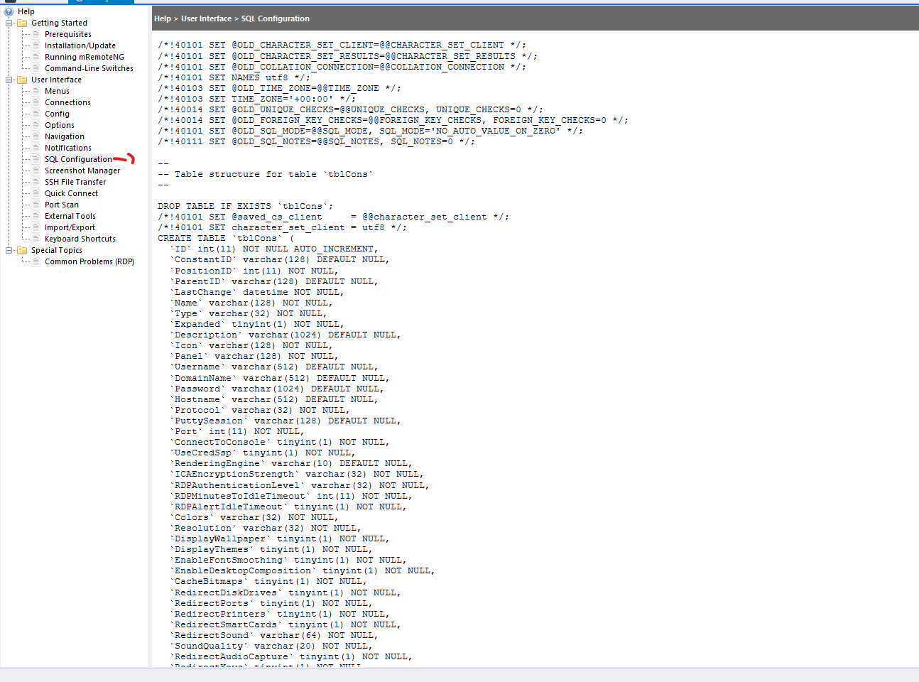 MySQL error Missing the DataColumn 'DisableCursorBlinking' · Issue #1916 · mRemoteNG/mRemoteNG ...