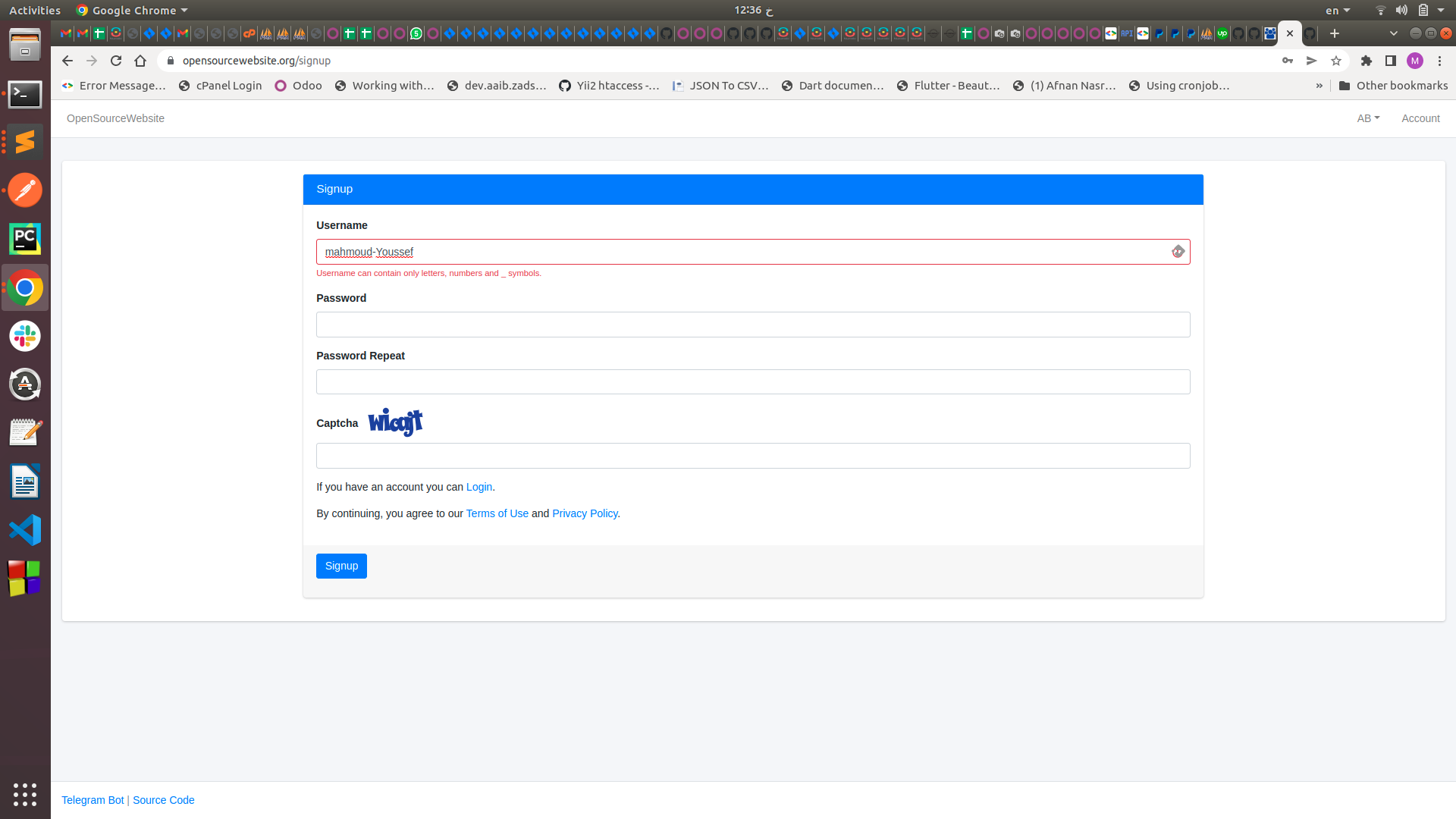 Client-Side Validation on all forms · Issue #621 · opensourcewebsite ...