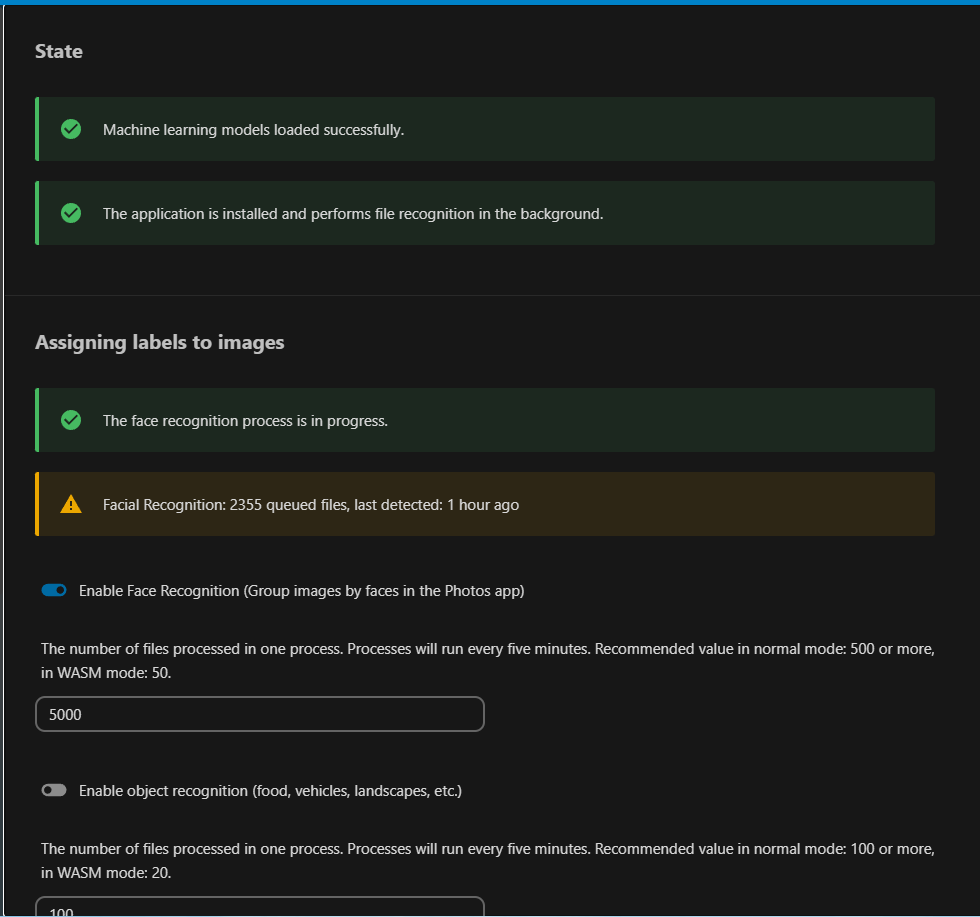 It won't scan the files! · Issue #648 · nextcloud/recognize · GitHub