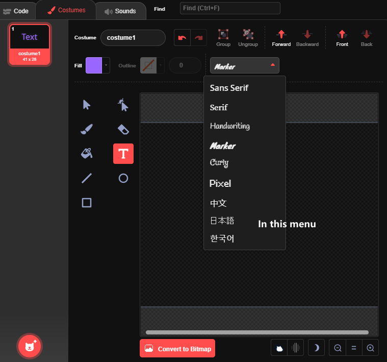 Customizable text font · Issue #438 · TurboWarp/desktop · GitHub