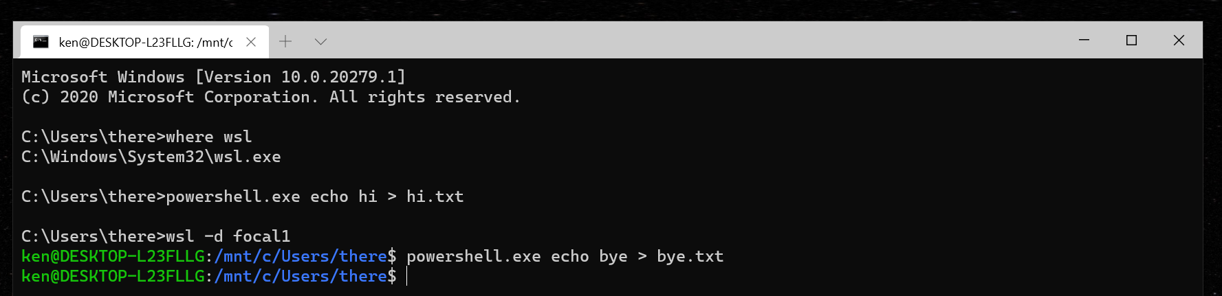 powershell breaks cmd.exe styling · Issue #6390 · microsoft/WSL · GitHub
