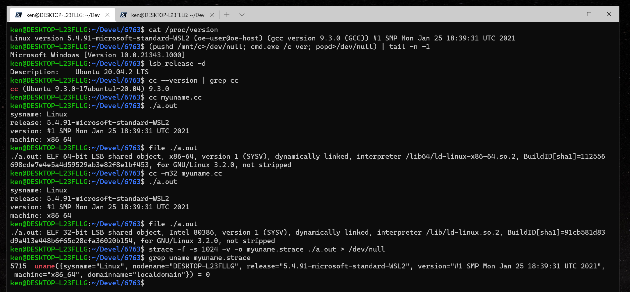 uname in WSL2 returns incorrect machine type for 32-bit process running ...