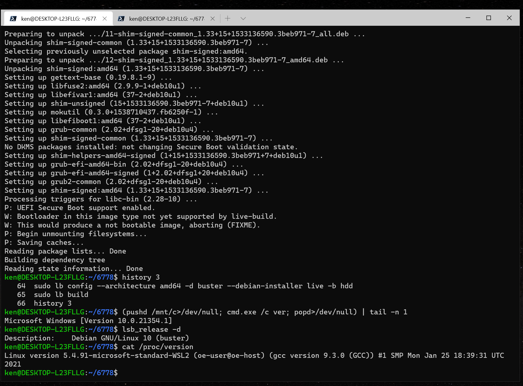 Live-build doesn't work on WSL · Issue #6778 · microsoft/WSL · GitHub