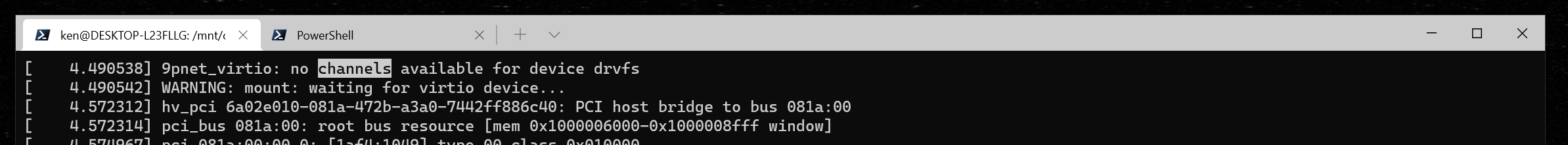 ls: reading directory '.': Function not implemented / init: (1) ERROR: MountPlan9WithRetry ...
