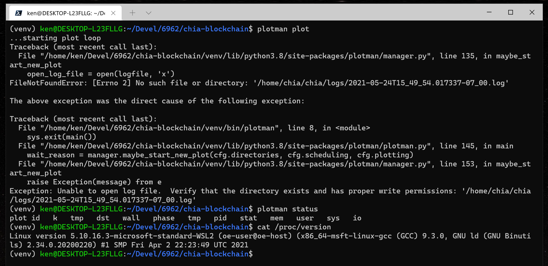 WSL Version 1 locks process files which prevents them from being read ...