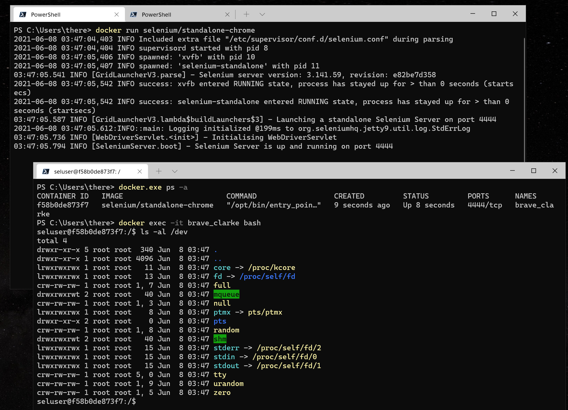 Chrome crashing due to /dev/shm filesystem lacking execution permissions for Docker Desktop and ...