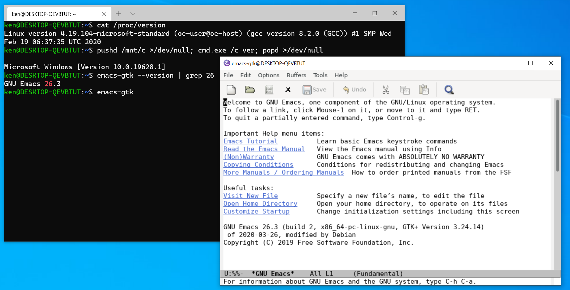 ArchWSL emacs gui · Issue #5225 · microsoft/WSL · GitHub
