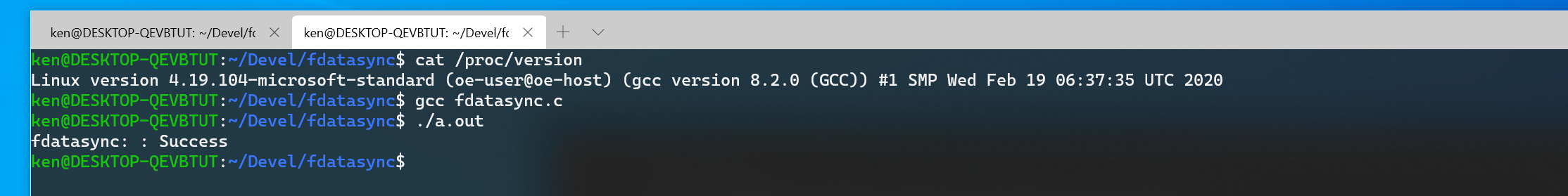 Mongodb fdatasync wrong in 20H1 · Issue #5207 · microsoft/WSL · GitHub