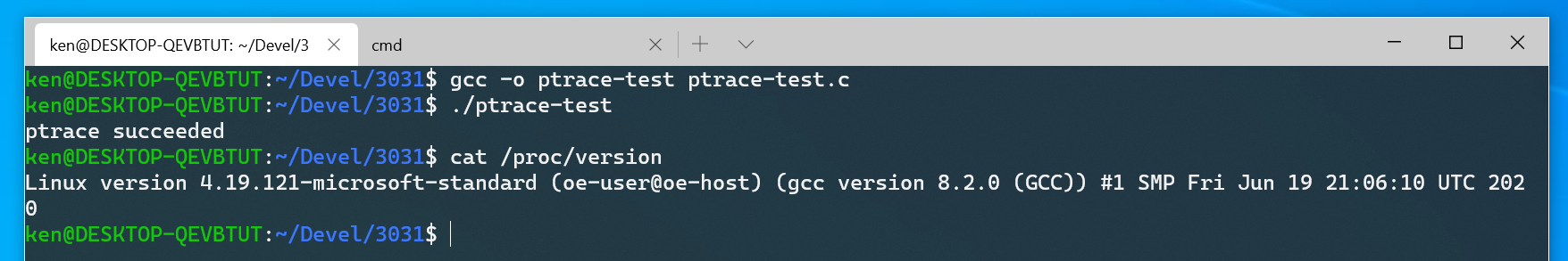 PTRACE_SEIZE not supported · Issue #3031 · microsoft/WSL · GitHub