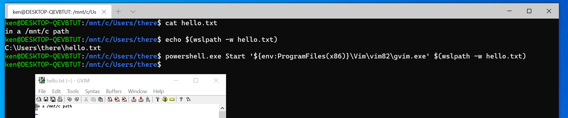 WSL terminal: read failed 5: I/O error when opening a file with a Windows editor on a file in ...