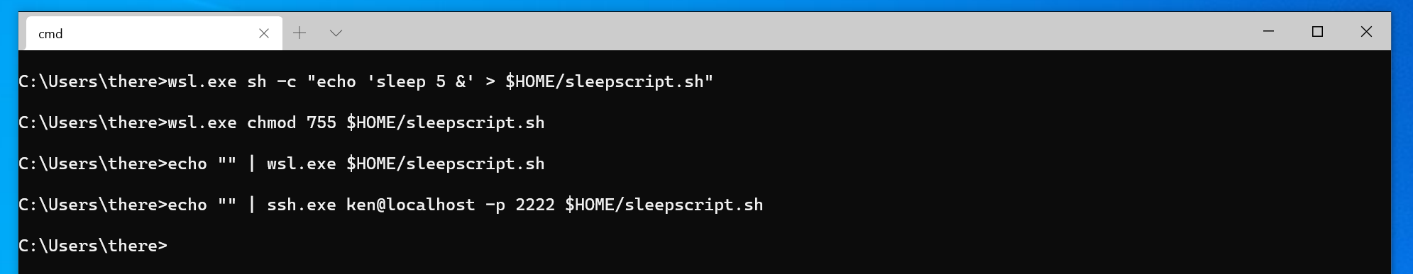 wsl.exe kills a program when it is put to background by "&" · Issue #4649 · microsoft/WSL · GitHub