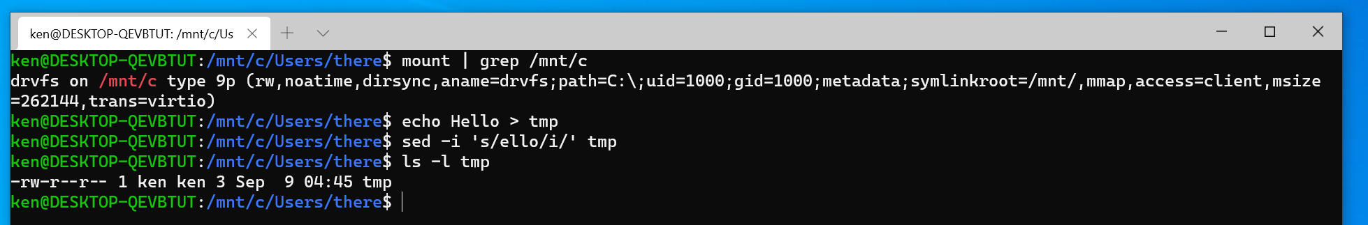 sed -i makes files read-only on NTFS drives · Issue #5885 · microsoft ...