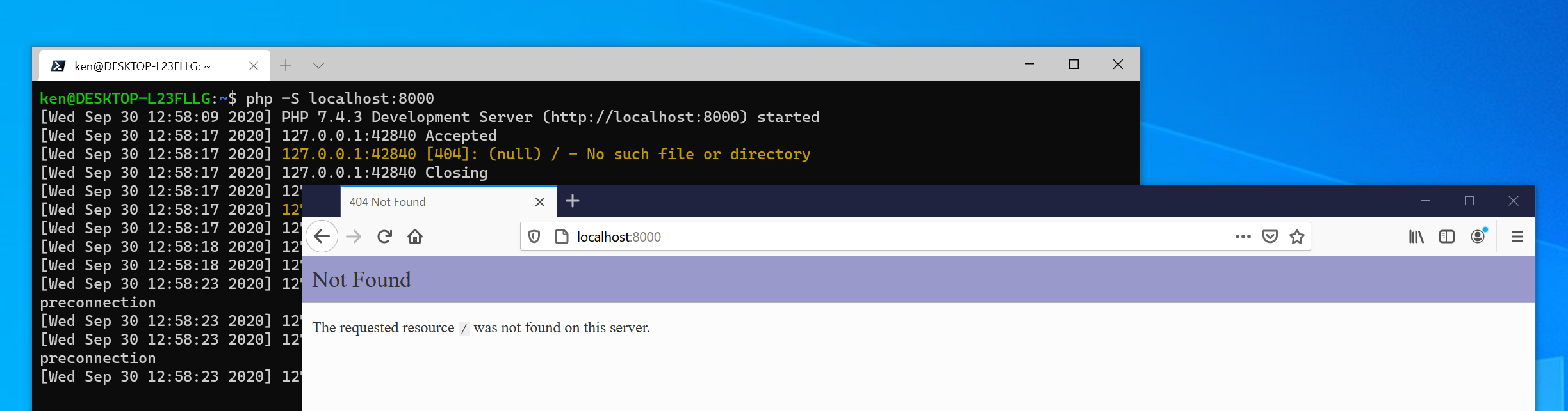 Php Local Server Connection Failed On Wsl2 · Issue 6010 · Microsoftwsl · Github
