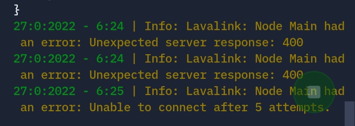Lavalink node not connected · Issue #684 · SudhanPlayz/Discord-MusicBot · GitHub