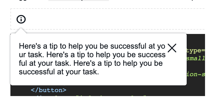 Infotip: no space between content and close button · Issue #1385 · eBay/skin · GitHub