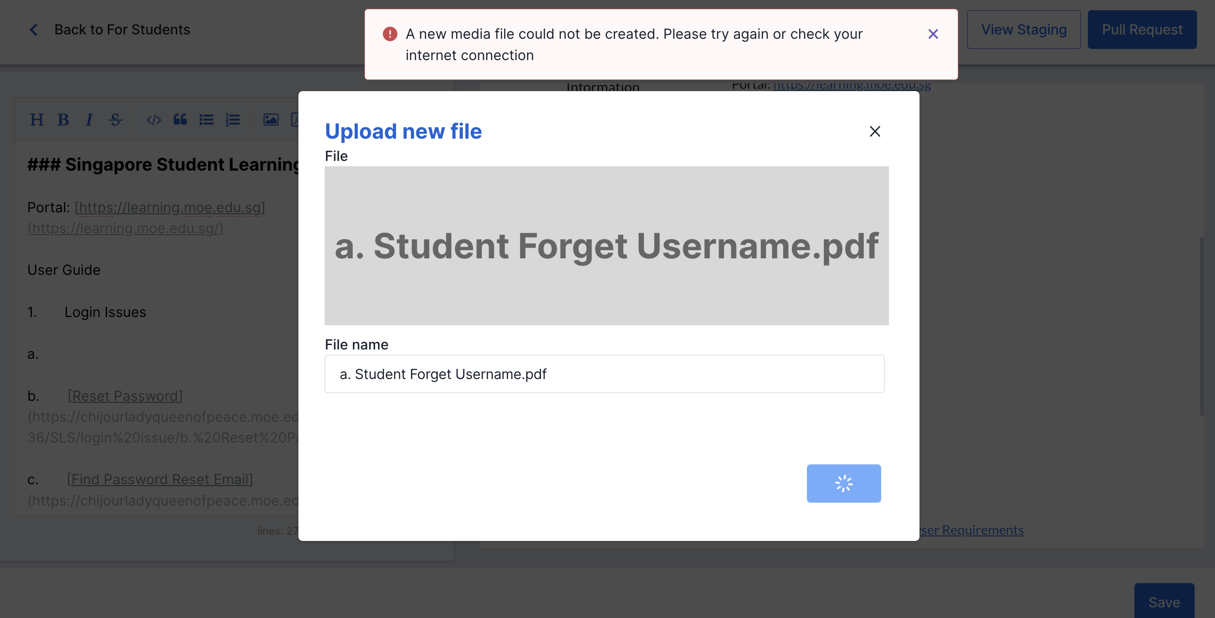 Inaccurate error message when uploading PDF file · Issue #1021 · isomerpages/isomercms-frontend ...