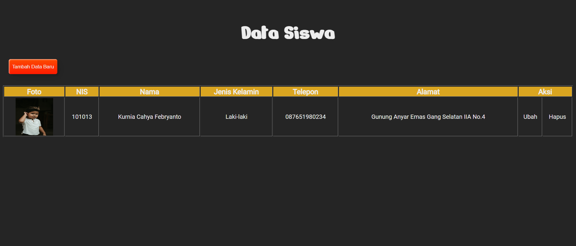 GitHub - kurniacf/pwebb-crud-upload-foto-php: Latihan membuat CRUD untuk Membuat Upload Foto ...