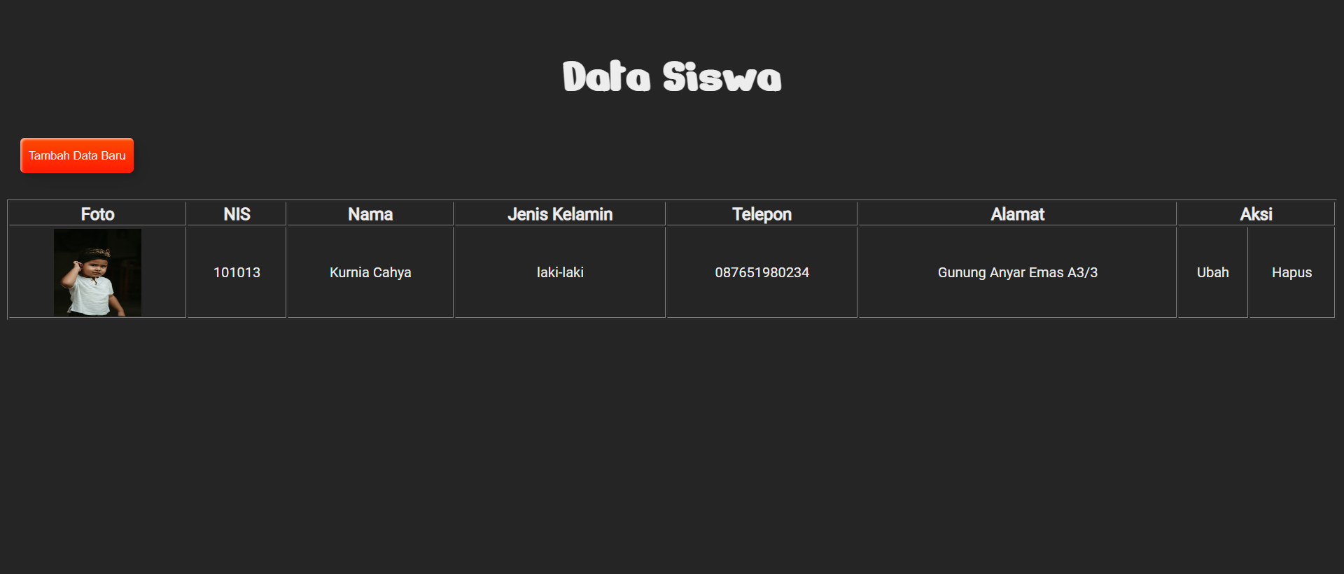 GitHub - kurniacf/pwebb-crud-upload-foto-php: Latihan membuat CRUD untuk Membuat Upload Foto ...