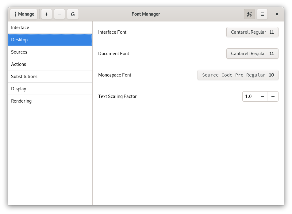Some Desktop Settings do not work with GNOME 40 · Issue #215 · FontManager/font-manager · GitHub