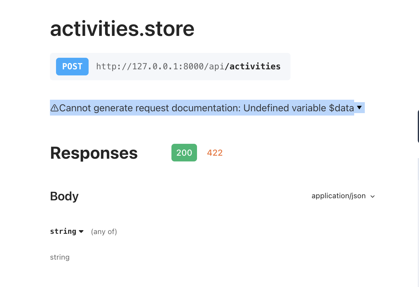 There is a problem with calling Validation via a variable · Issue #235 · dedoc/scramble · GitHub