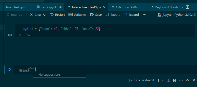 Object-aware autocomplete doesn't work in interactive windows · Issue #4915 · microsoft/pylance ...