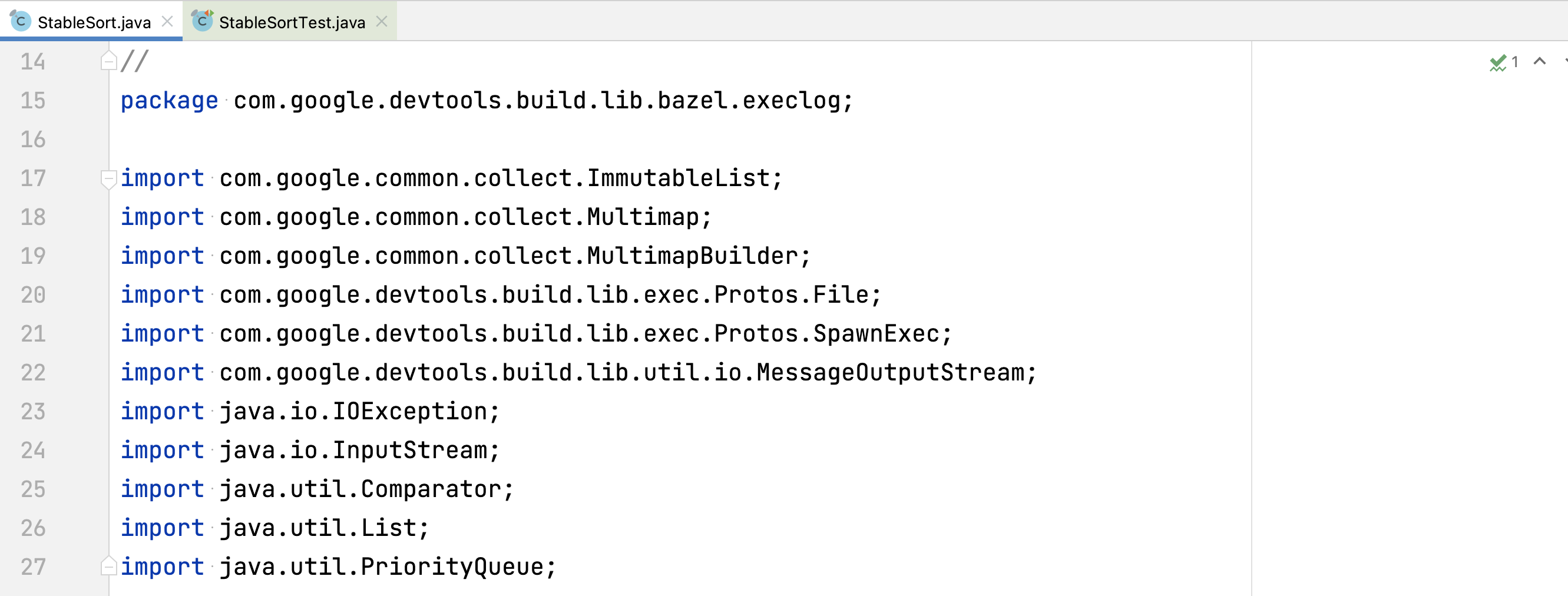Unrecognized import after importing and syncing a bazel project using .bazelproject file · Issue ...