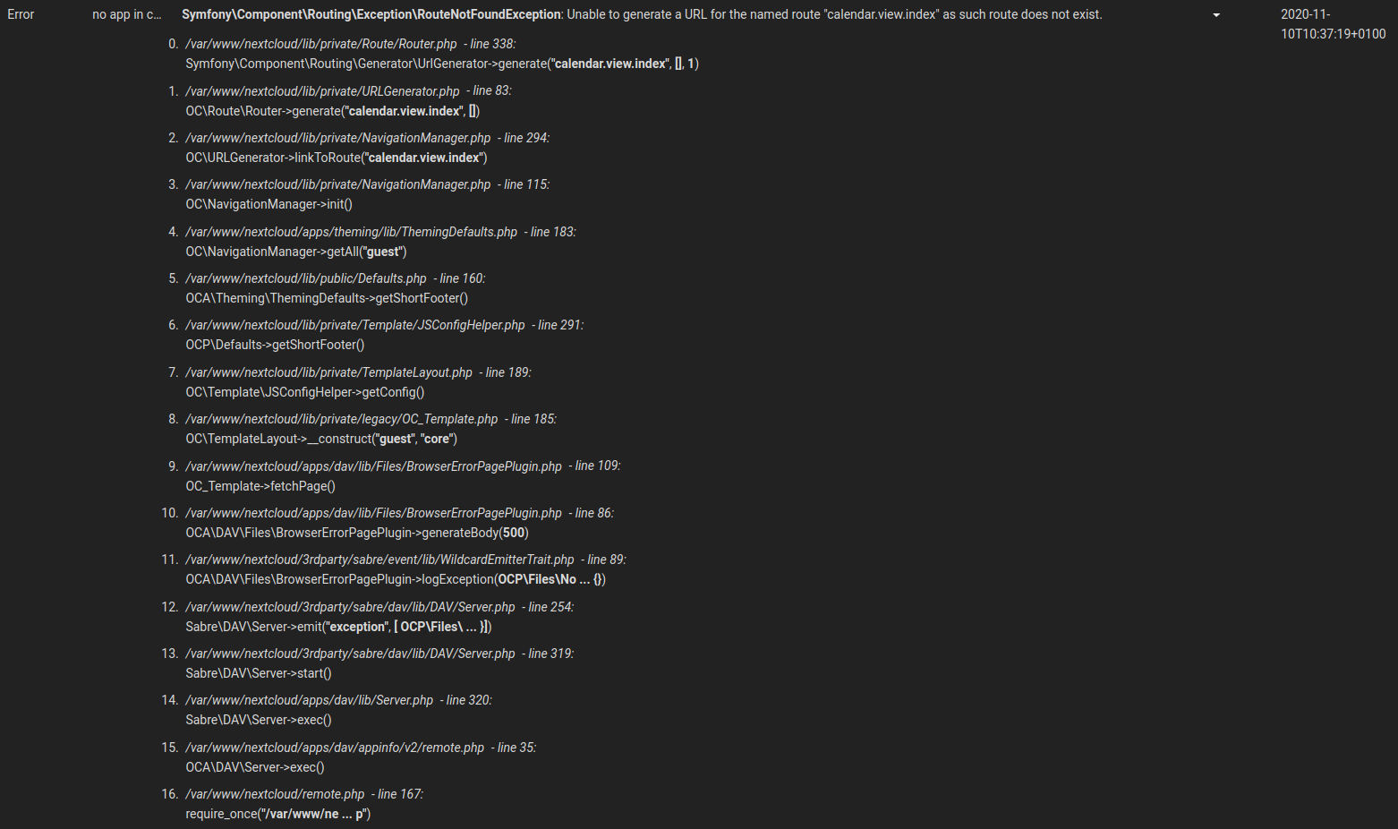 Every contact produce a fatal error [OCP\Files\NotPermittedException: Could not create path] in ...
