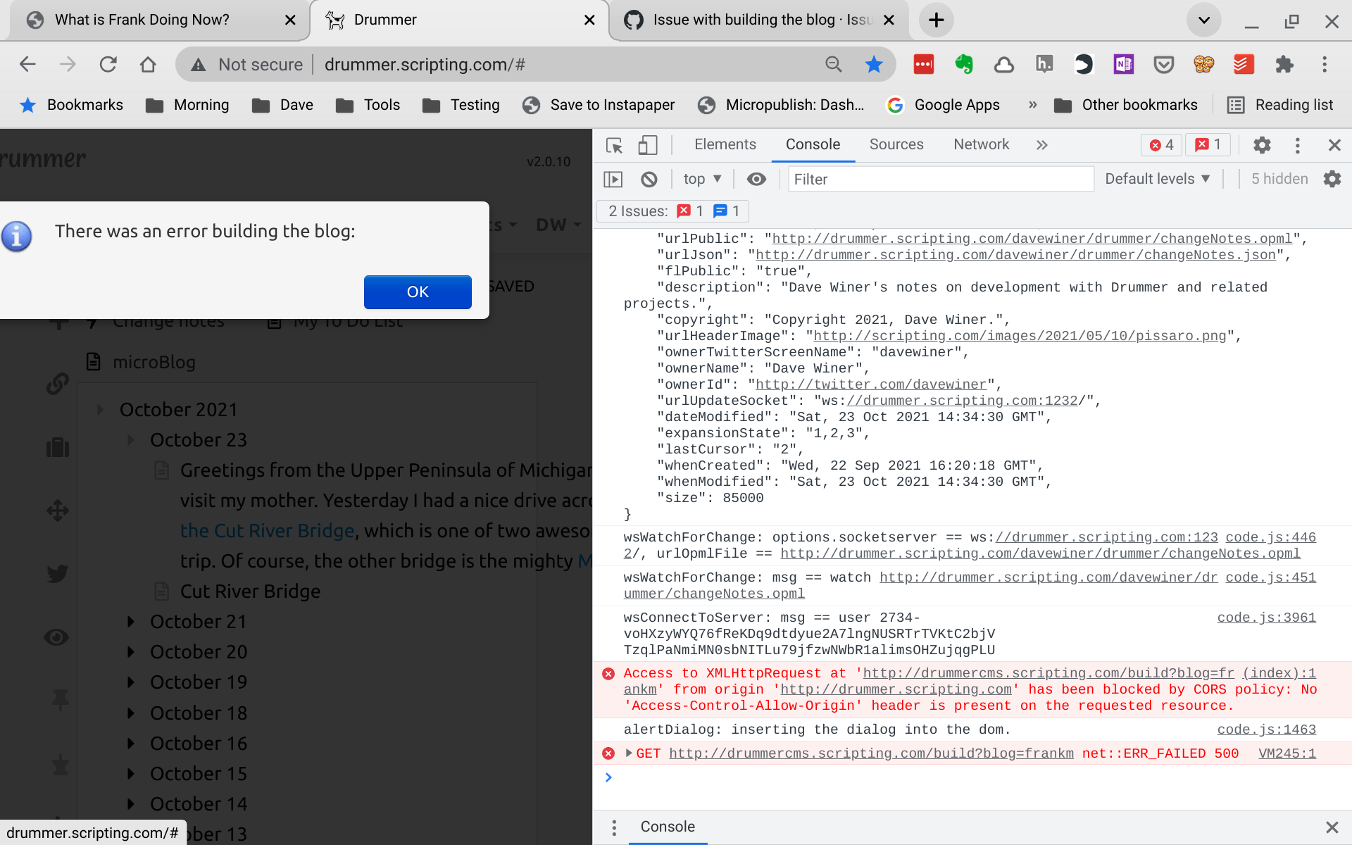 Issue with building the blog · Issue #88 · scripting/drummerSupport · GitHub