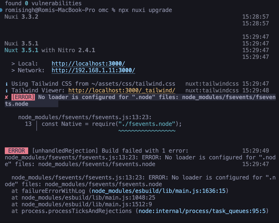 Problem Running Nuxt On Macbook · Nuxt Nuxt · Discussion 21782 · Github