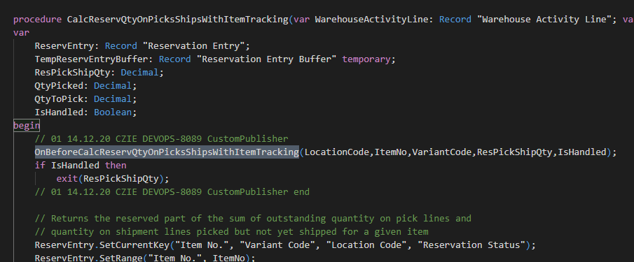 [Event Request] Codeunit 7314 WarehouseAvailabilityMgt ...