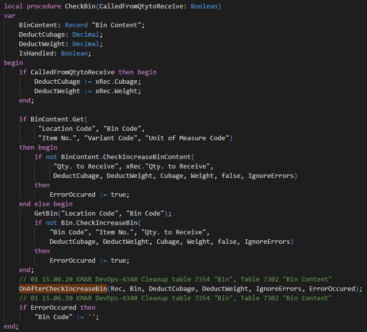 [Event Request] Table 7317 Warehouse Receipt Line - OnAfterCheckIncreaseBin · Issue #8529 ...