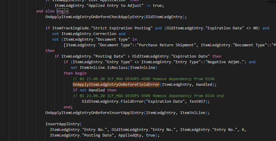 [Event Request] Codeunit 22 Item Jnl.-Post Line - OnApplyItemLedgEntryOnBeforeFieldError · Issue ...