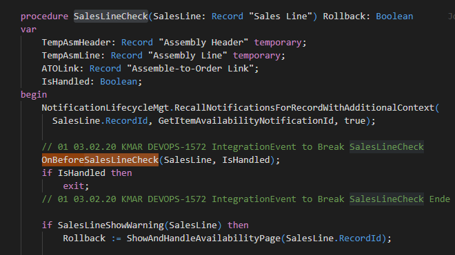 [Event Request] Codeunit 311 Item-Check Avail. - OnBeforeSalesLineCheck ...