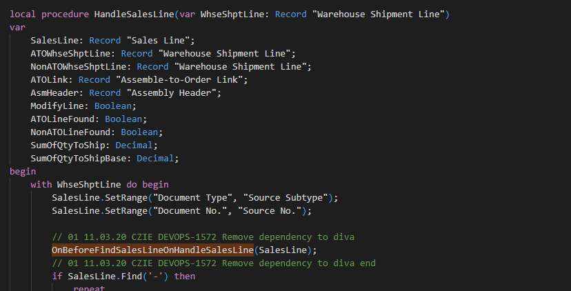 Event Request Codeunit 5763 Whse Post Shipment