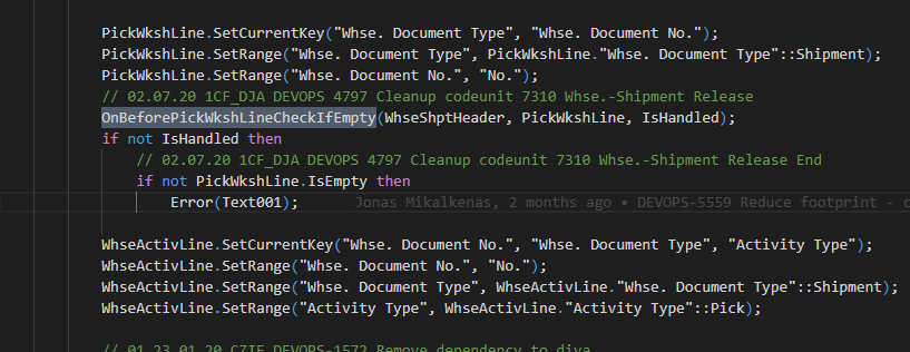 [Event Request] Codeunit 7310 Whse.-Shipment Release - OnBeforePickWkshLineCheckIfEmpty · Issue ...