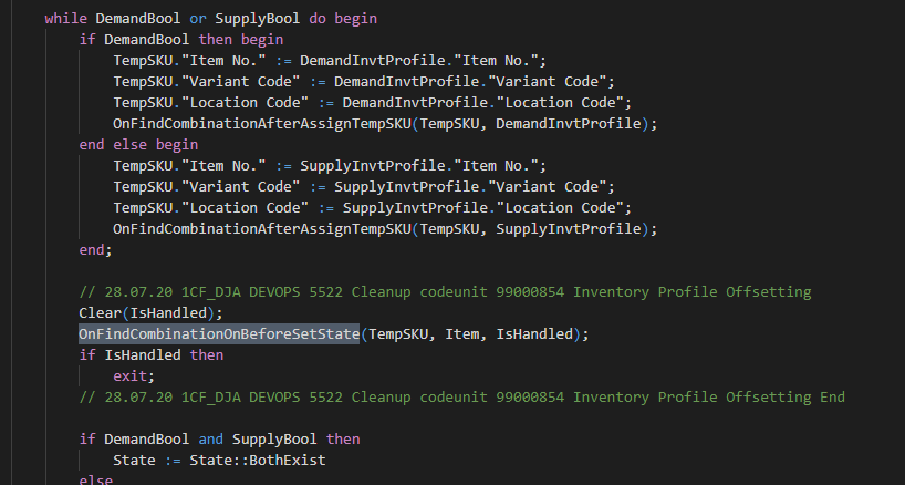 [Event Request] Codeunit 99000854 Inventory Profile Offsetting ...