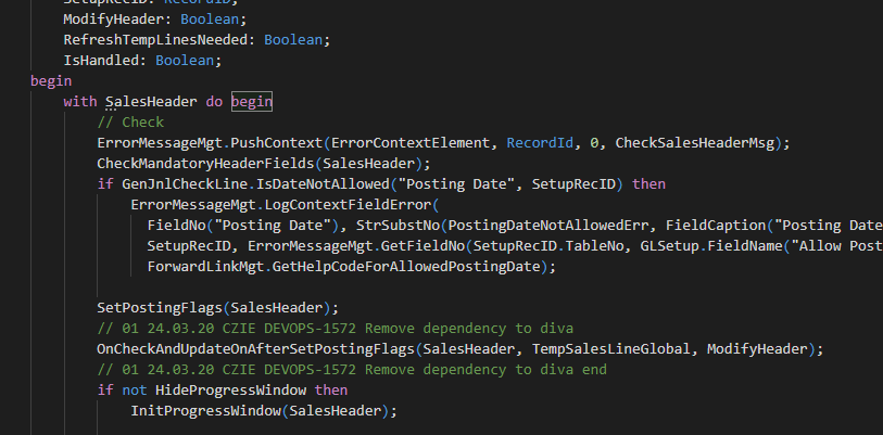 Additional Parameter Request Codeunit 80 Sales Post Oncheckandupdateonaftersetpostingflags
