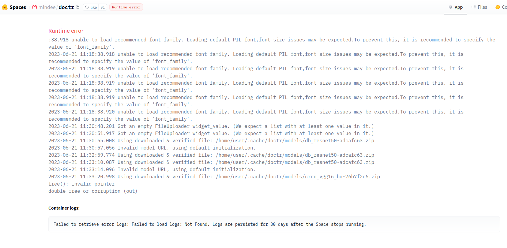 Hugs Bug Hf Demo Broken · Issue 1312 · Mindeedoctr · Github
