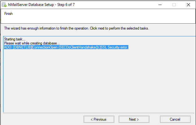 TLS 1.2 for MSSQL connection · Issue #285 · hmailserver/hmailserver · GitHub