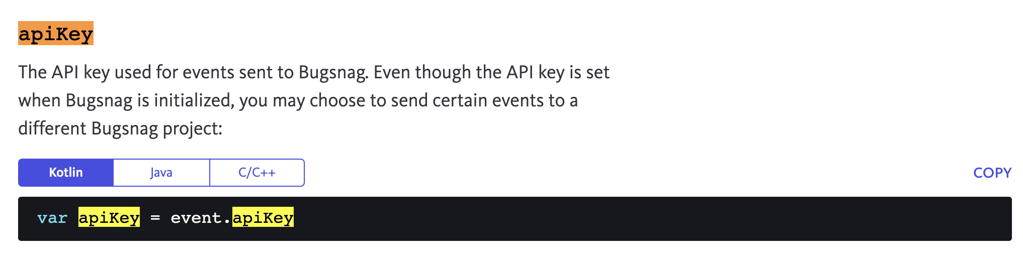 Bring back the `apiKey` feature. · Issue #349 · bugsnag/bugsnag-android-gradle-plugin · GitHub
