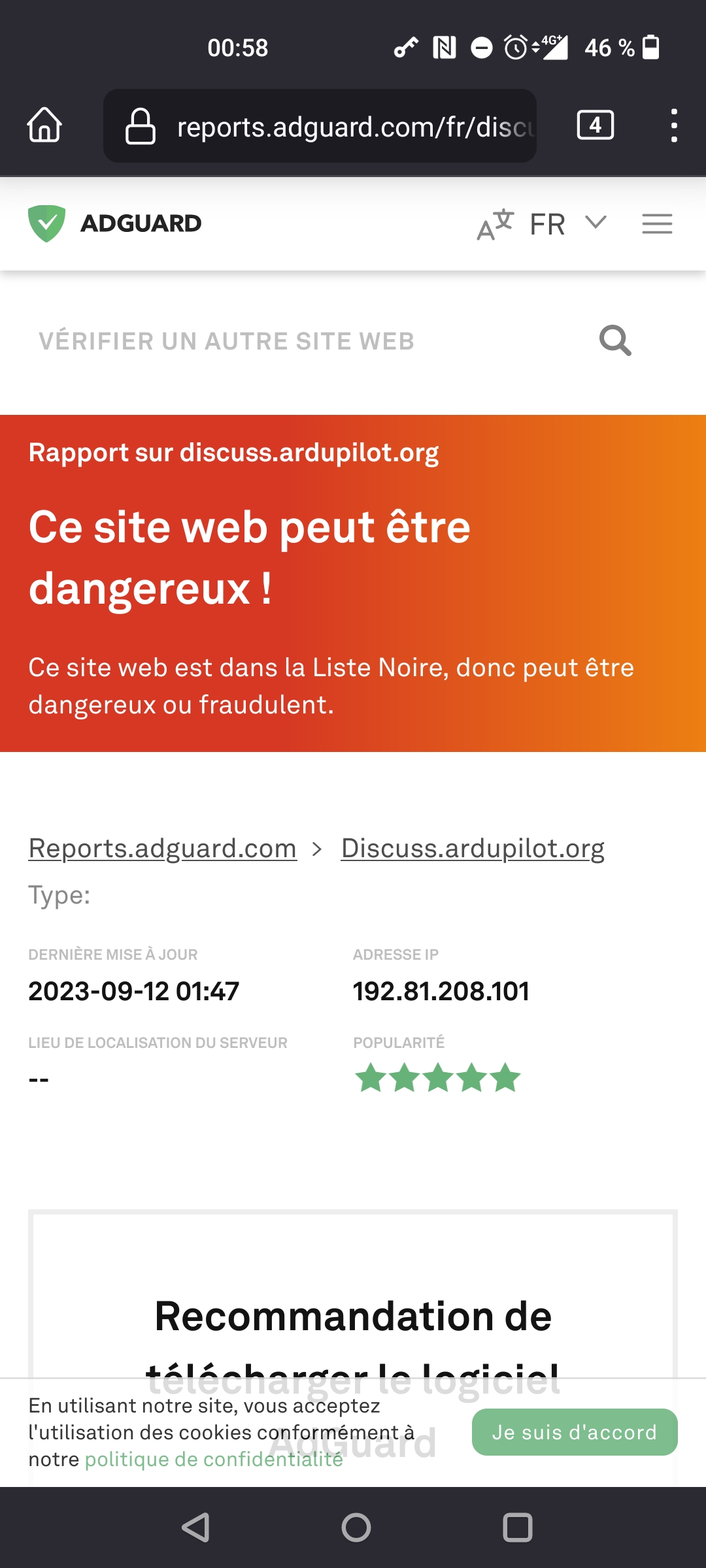 incorrect blocking https://discuss.ardupilot.org/ · Issue #1472 · AdguardTeam/AdGuardSDNSFilter ...