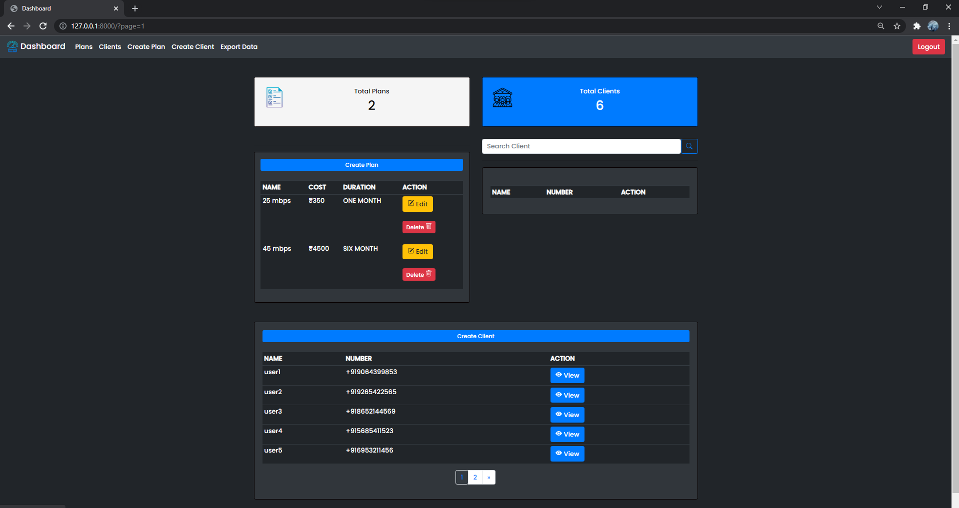 Github Sameer061ispmanagementapp Django Project For Internet Service Provider Management