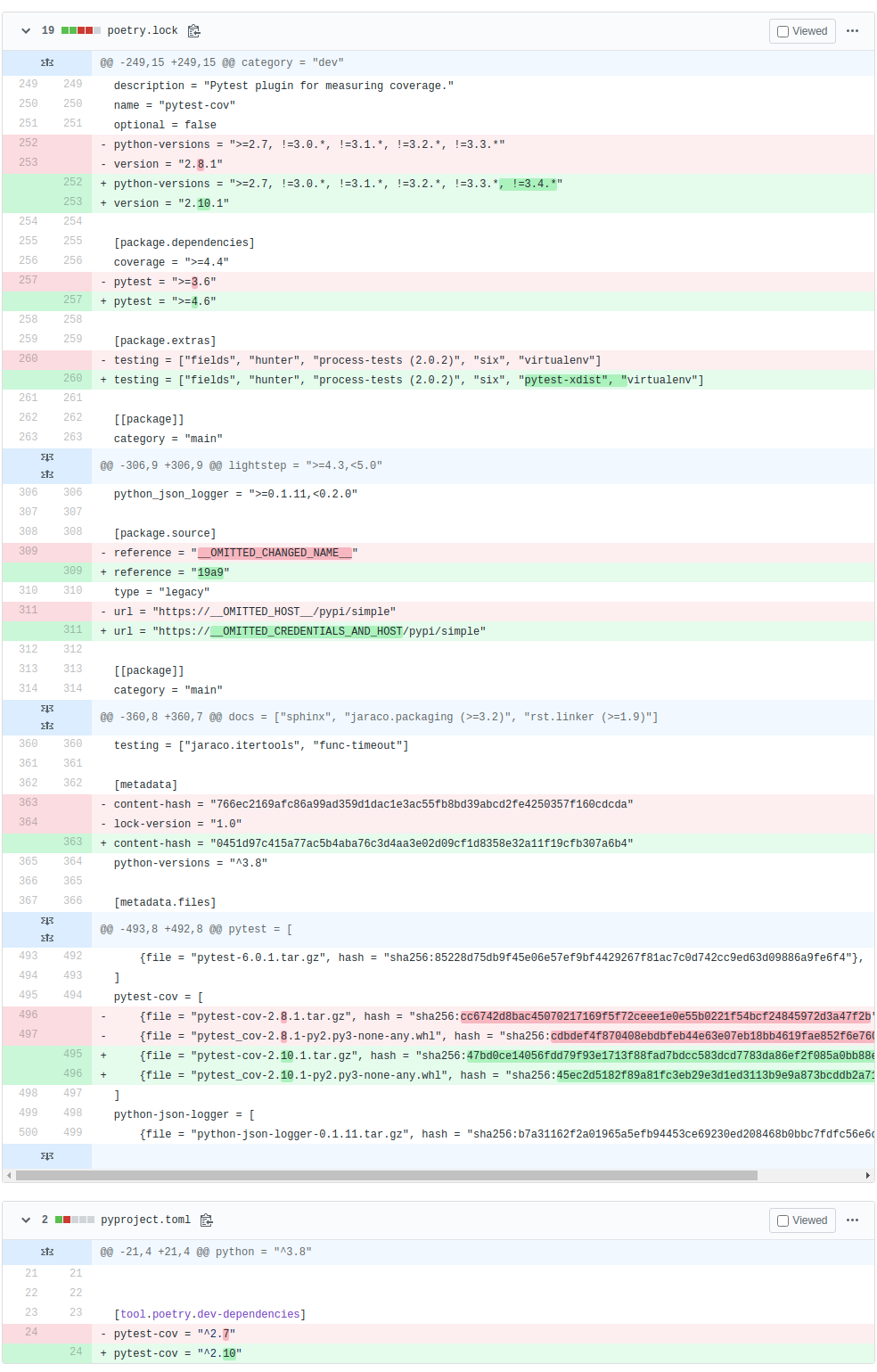Dependabot is leaking private registry credentials in poetry.lock · Issue #2487 · dependabot ...