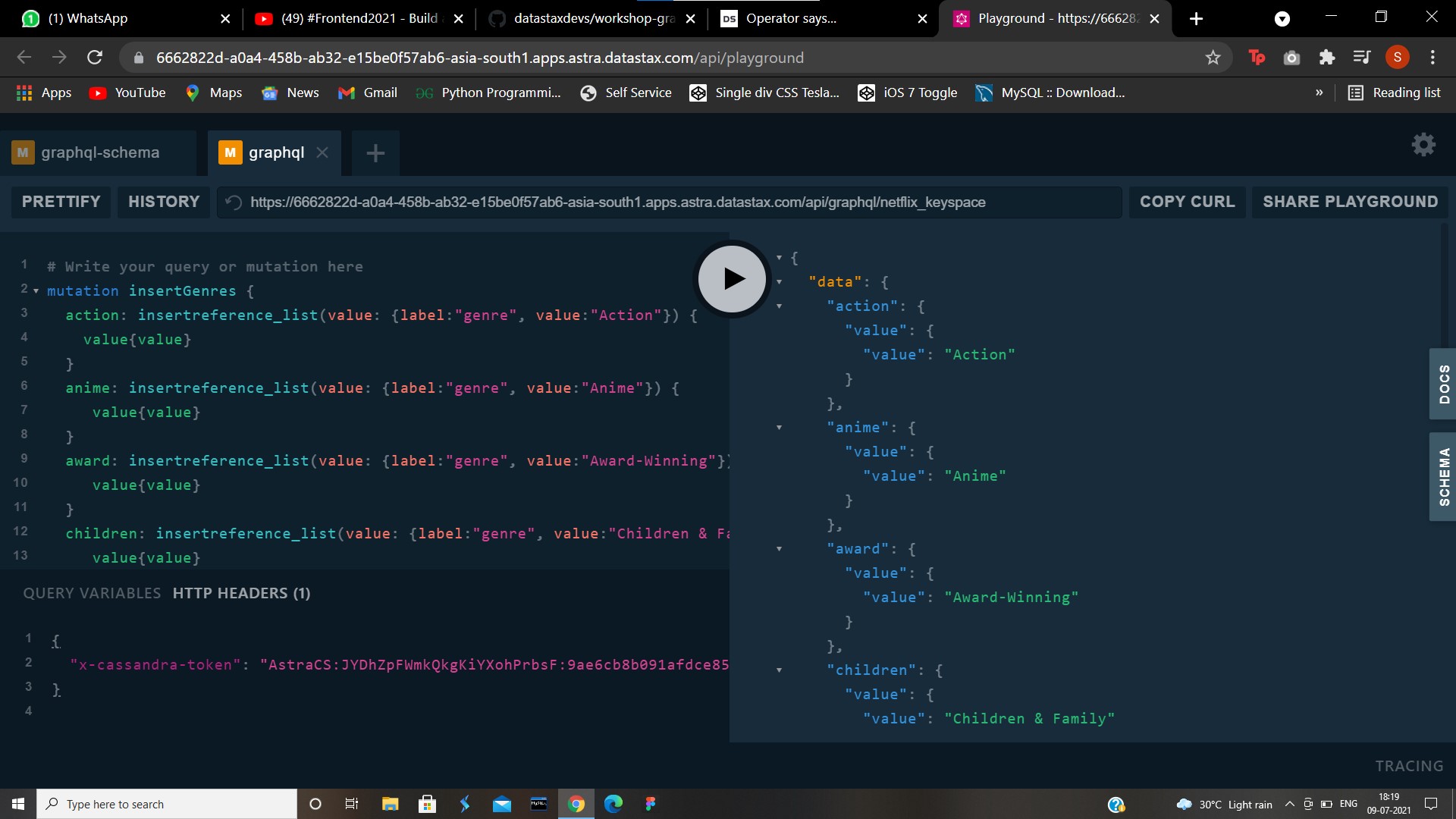 [HW] Sakshi Thorat · Issue #288 · datastaxdevs/workshop-graphql-netflix · GitHub