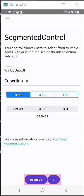 [Android] Sliding SelectionIndicator for CupertinoSegmentedControl doesn't appear · Issue #609 ...