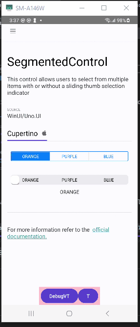 [Android] Sliding SelectionIndicator for CupertinoSegmentedControl doesn't appear · Issue #609 ...