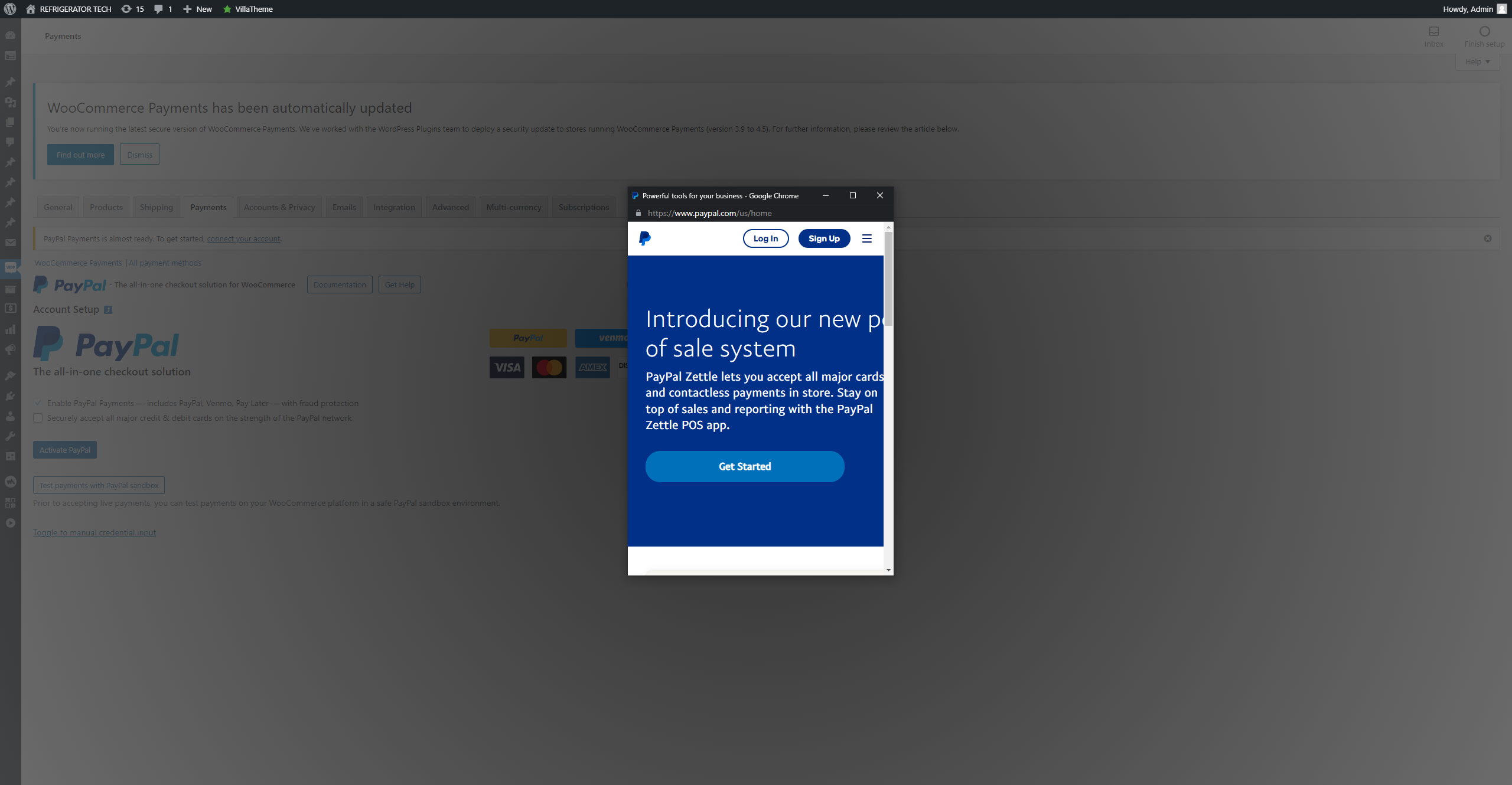 Bug when clicking "Activate PayPal" · Issue #1257 · woocommerce/woocommerce-paypal-payments · GitHub