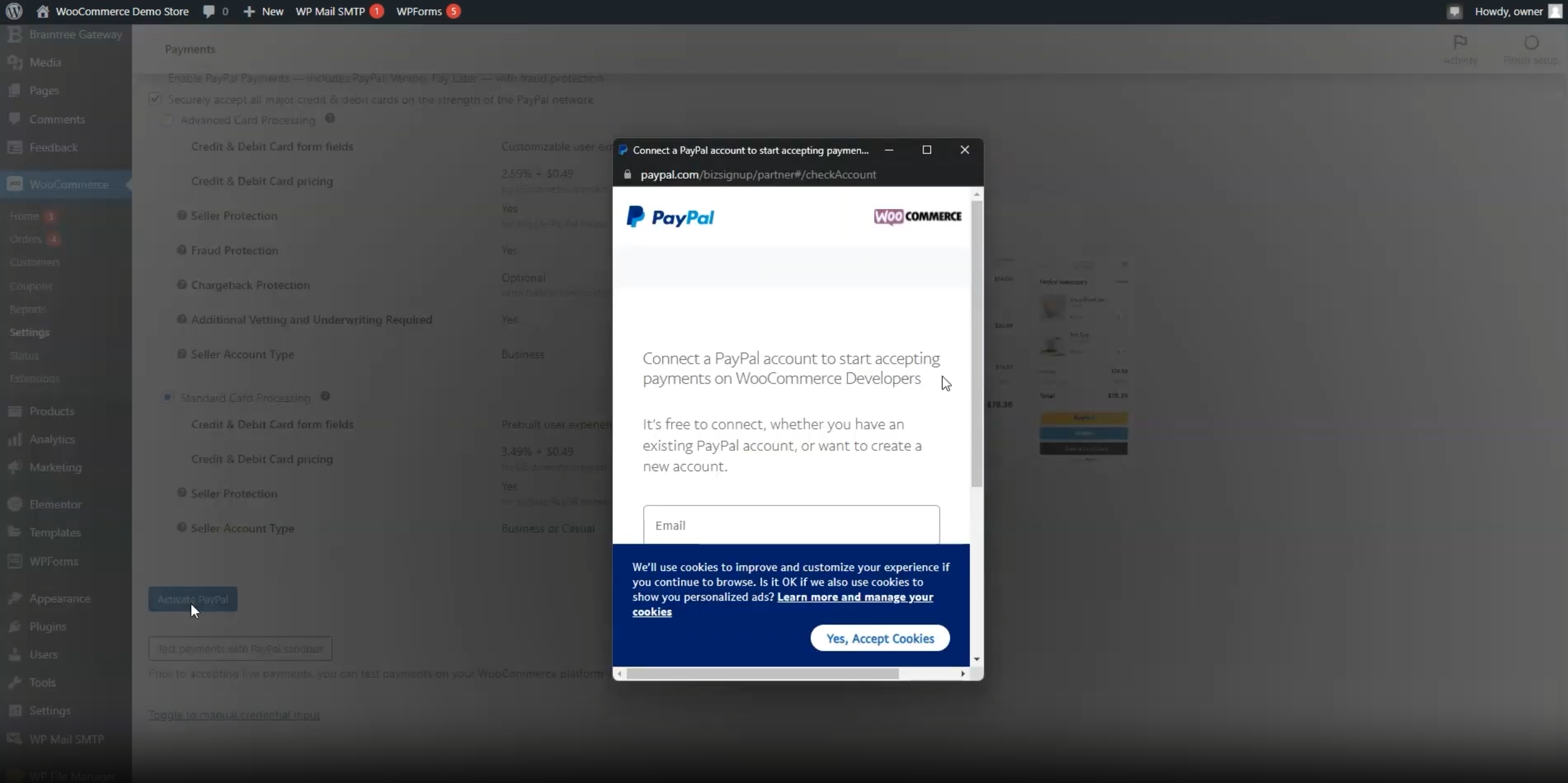 Bug when clicking "Activate PayPal" · Issue #1257 · woocommerce/woocommerce-paypal-payments · GitHub