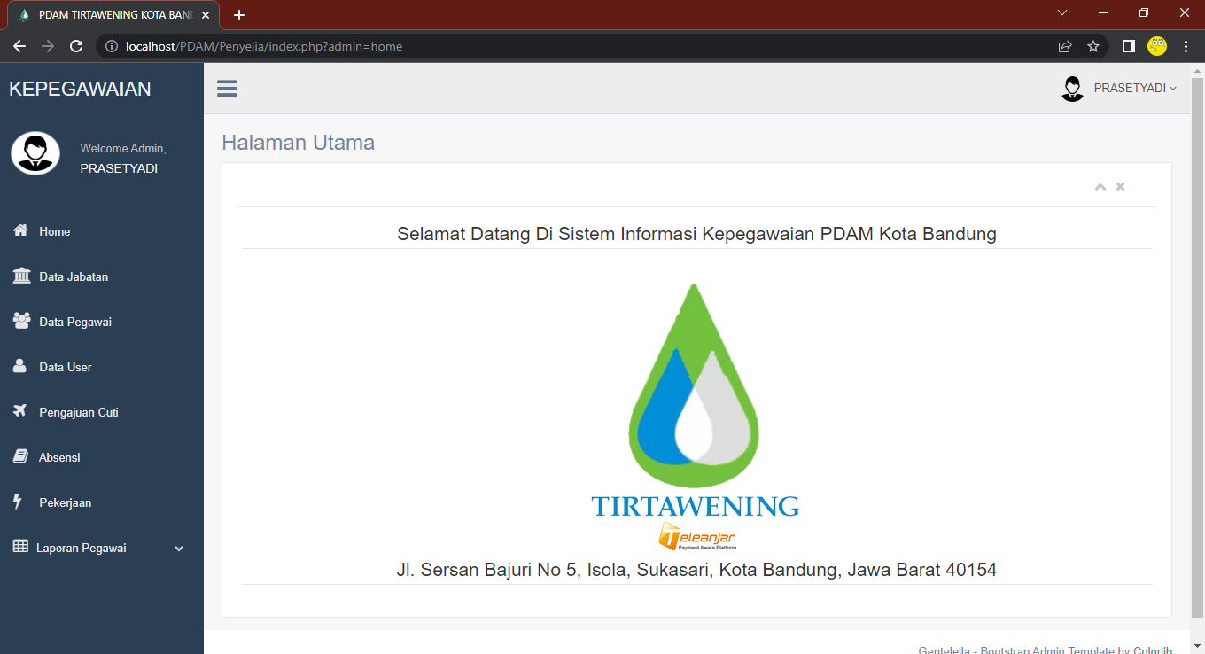 GitHub - Algy-setiawan/Sistem-Informasi-Kepegawaian-PDAM-Tirtawening: kepegawaian-PDAM ...