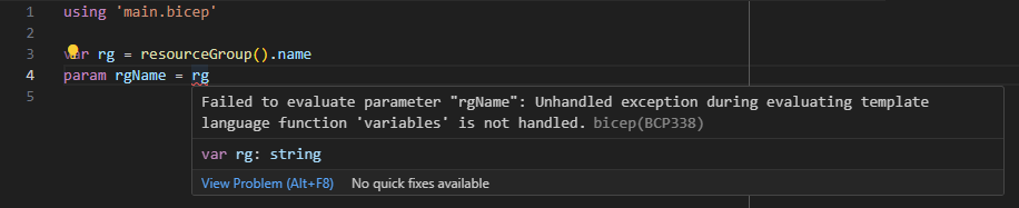Failed To Evaluate Parameter Resourcename Unhandled Exception During Evaluating Template